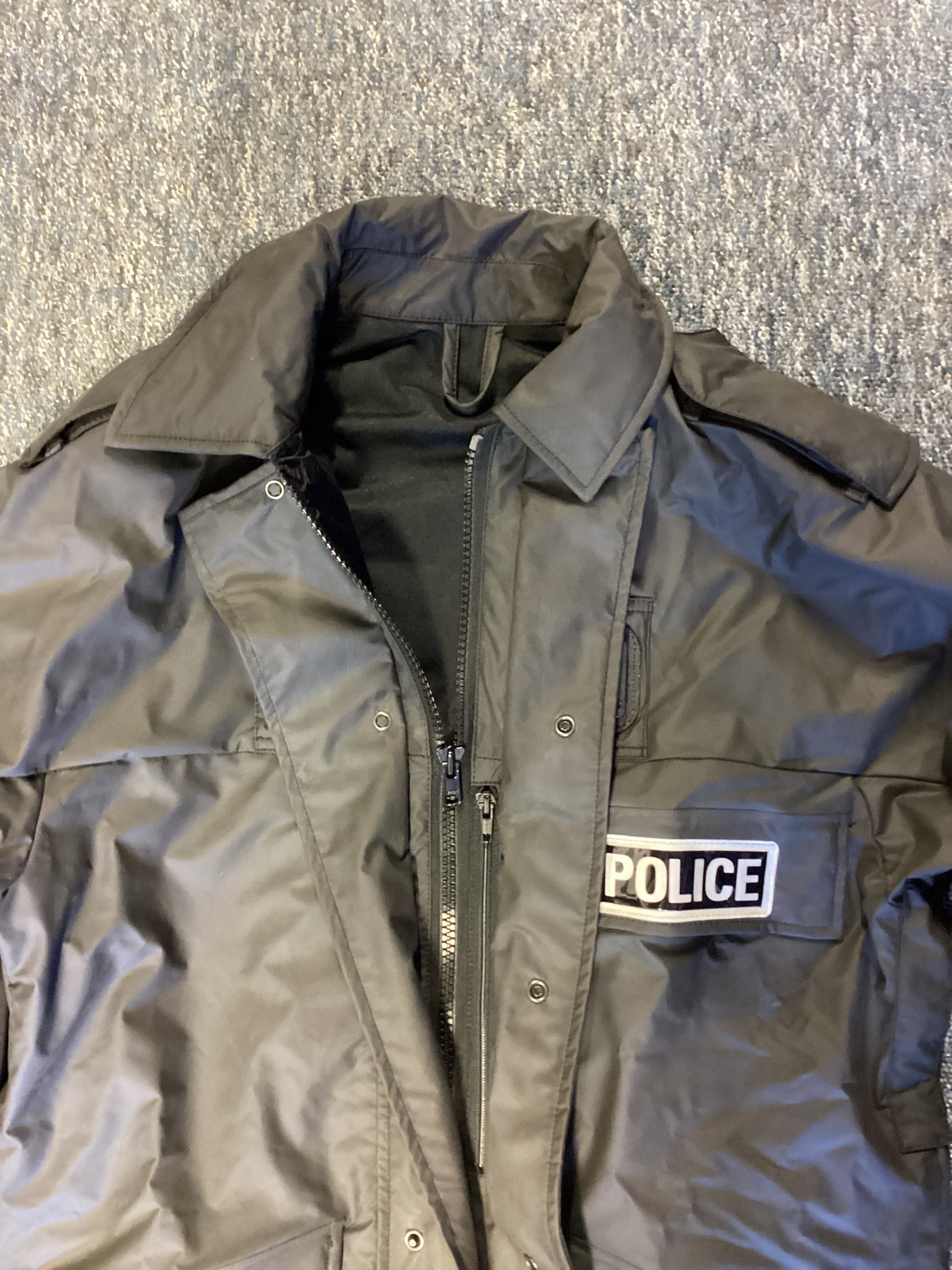 Police Foul Weather Black Anorak, Yaffy 292, Men's (Used - Grade A